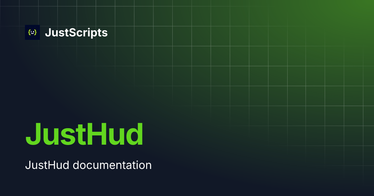 JustHud | JustScripts